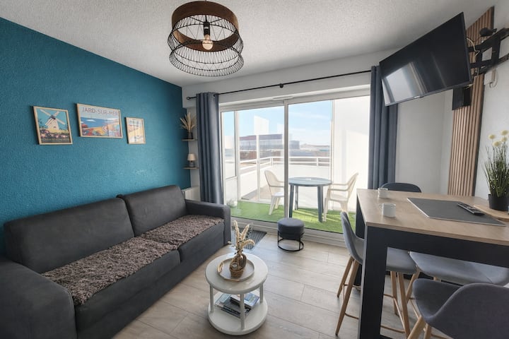 Studio Bord De Mer – Plage à 50 M, Parking Privé - Jard-sur-Mer