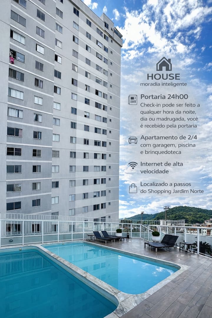 House - Apê 2 Quartos|piscina|garagem|academia - Juiz de Fora
