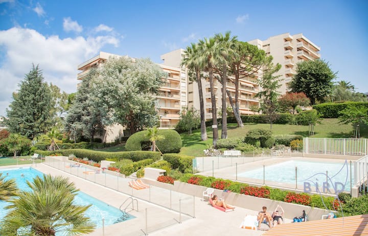 Grand Studio Piscine Et Clim àJuan Les Pins - Juan-les-Pins