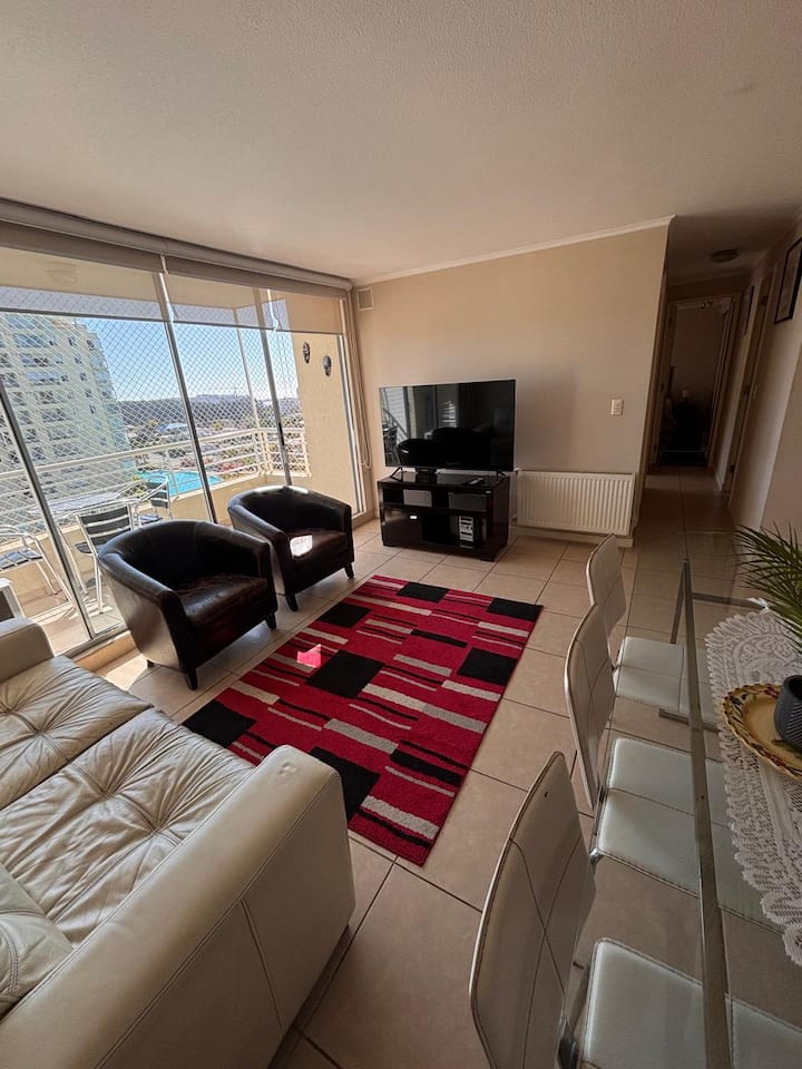 Depto. Muy Equipado En Laguna Vista - Algarrobo