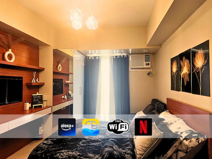 *New Cozy Studio W/ Alexa, Pool & Within It Park - Cebu