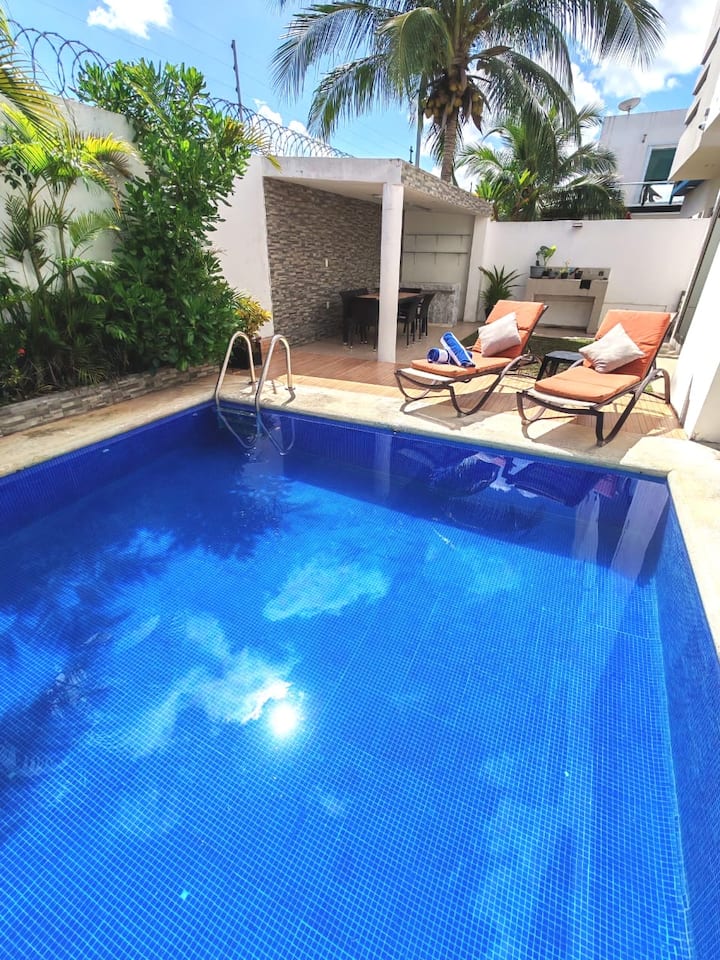 Casa Increíble Con Alberca Privada Y Asador - Aeropuerto de Cancún (CUN)