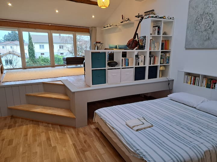 Charmante Chambre D'hôte, Tout Confort, Vue, 45m² - Bourgoin-Jallieu