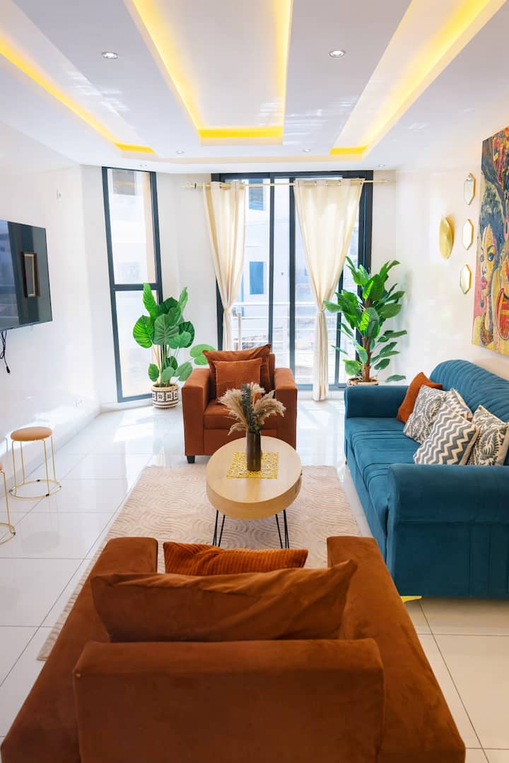 Afro-chic 2br In Almadies • Rooftop Ocean View - Dakar
