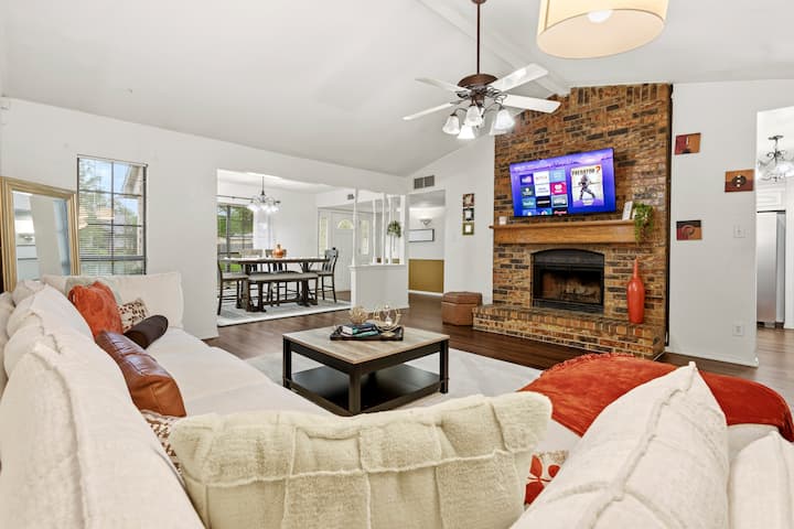 3bd/2ba W/gameroom Near At&t Stadium-20min To Dfw - Grand Prairie, TX
