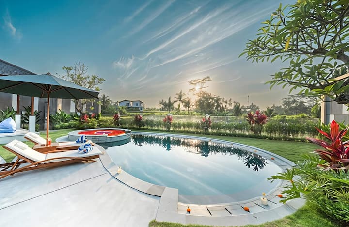 "New" Sunrise Terrace-2br With Rice Field View - Bali
