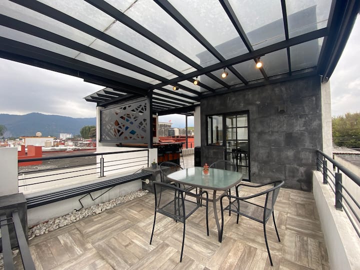 Loft-studio C/bar/terraza/tv Y Hermosa Vista - Orizaba