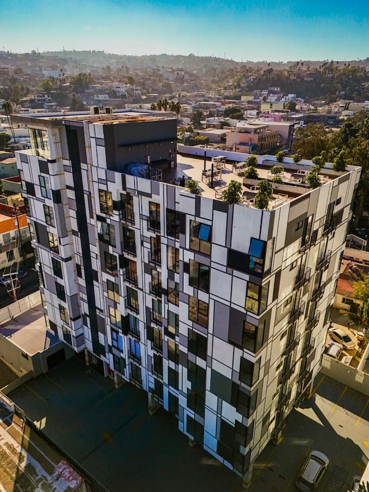 Nuevo Estudio Moderno Centro Tj Parking Gym Rooftp - Tijuana