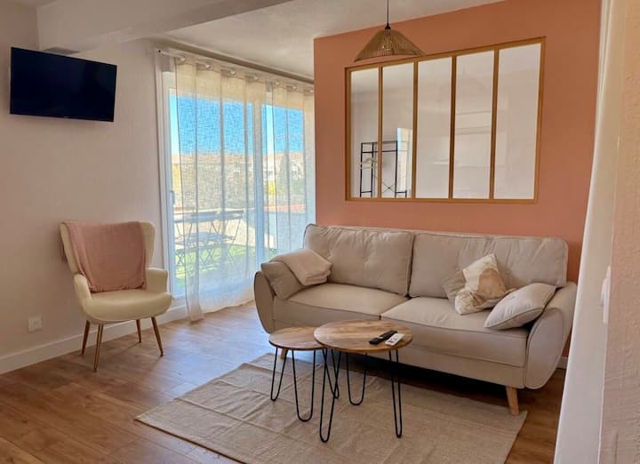 Vaste Studio Moderne Et Cosy Avec Clim Et Terrasse - Lattes