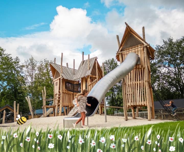 Huisje (160),5 Ster Kindercamping, Overijssel - Netherlands