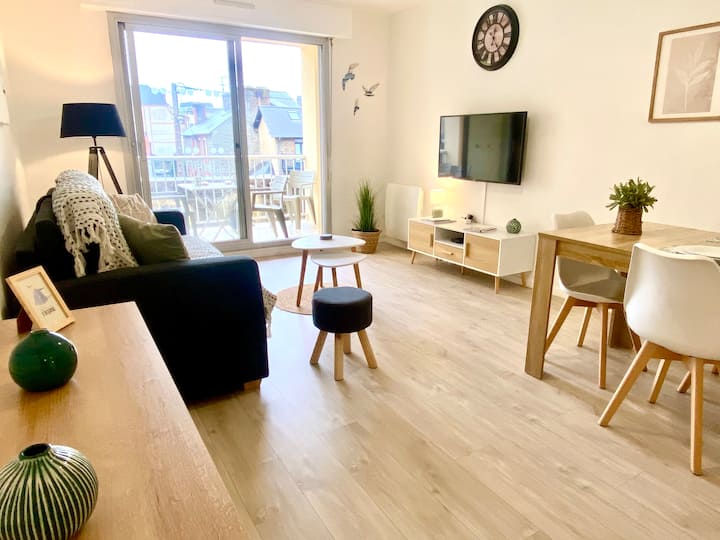 Dinard Centre–t2 Terrasse & Parking, Plage à Pied - Dinard