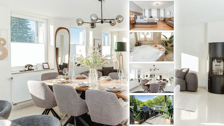 Luxury 120m²: Terrace, Barbecue, Hot Tub, 2 Baths - Kassel