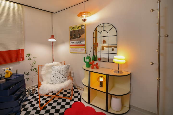 마포구청역2분/망원시장/한강공원인근/서울월드컵경기장/2br5pax/공항버스5분/홍대/성수 - Seoul