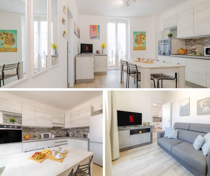 Zenapartments: Elegant 2br, Sleeps 4 | Airport - Genoa