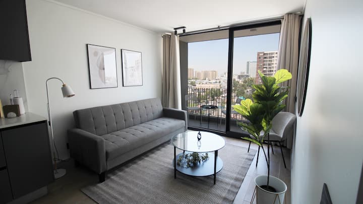 2d/1b, Para Hasta 4 Personas, A Pasos Del Metro - Santiago