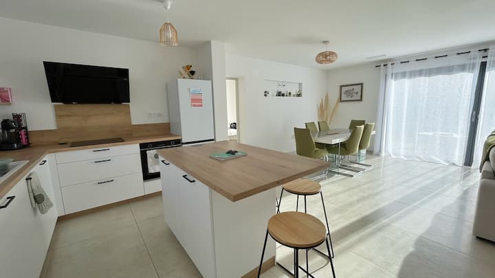 Maison Neuve Climatisée Proche Mer - Madrague - Presqu'île de Giens