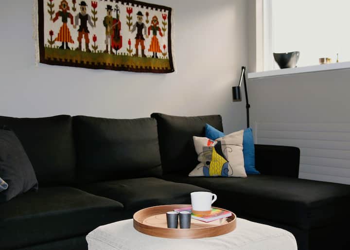 Central Flat, Private Entrance, Patio & Parking - Reykjavik