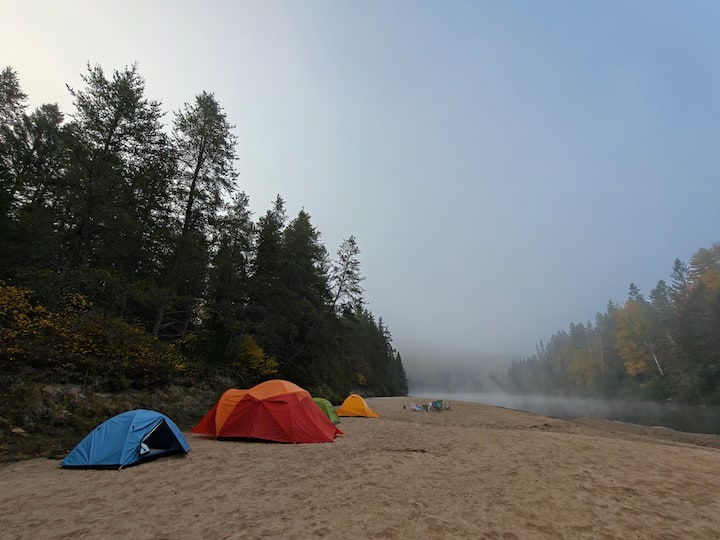 7 - Camping On A Sandy Beach - Laurentides