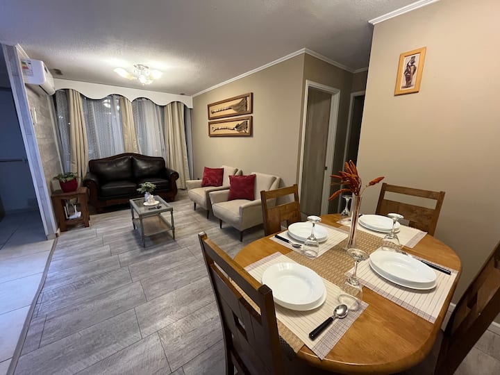 Cómodo Departamento Equipado Para 4 Personas. - Curicó