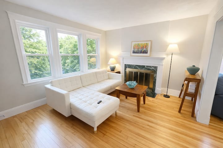 Spacious Sunny Charming Apartment, Patio, Parking - Boston