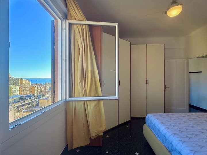 Panoramic City & Sea Apt | 6 Guests Castelletto - Genoa