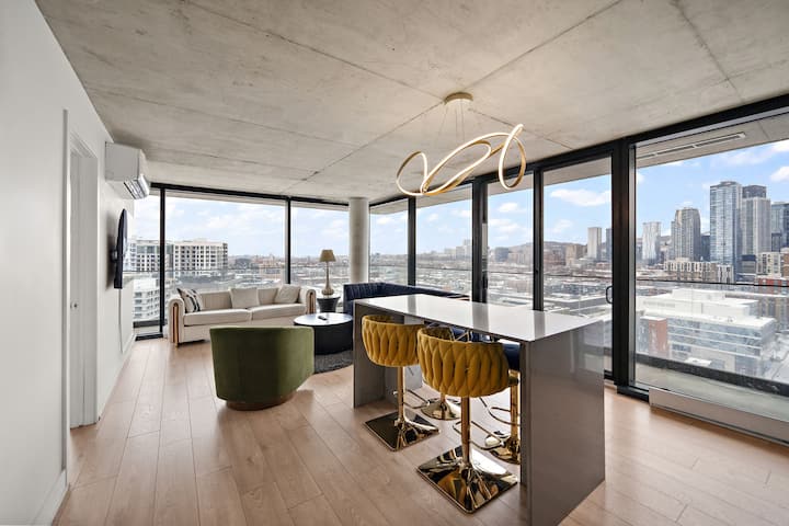 Sophisticated 3br - City View Downtown Montreal - Lasalle