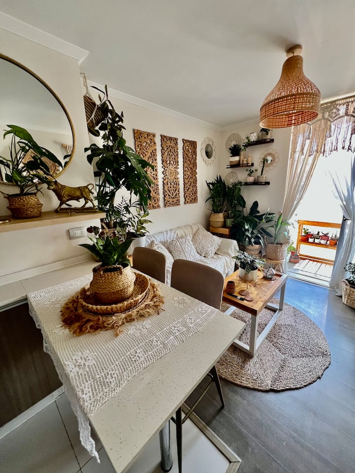 Departamento Acogedor, Cálido Y Natural Boho Style - Antofagasta