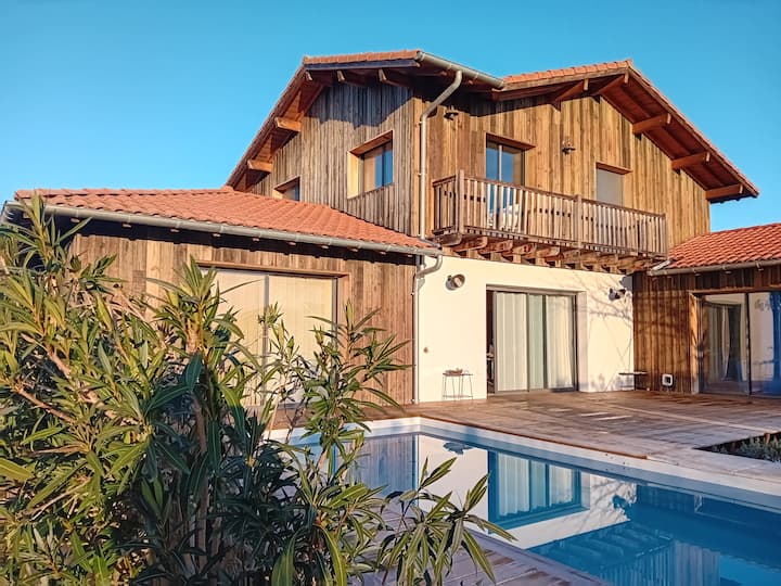 Maison Nature 6 Personnes Avec Piscine - Hossegor