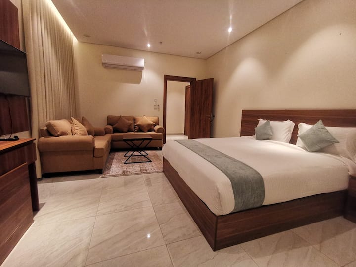 فندق سحاب الوسام - شقة غرفتين نوم وصالة - Saudi Arabia