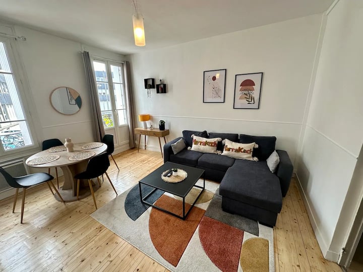 F3 Rénové - Hypercentre & Proche Gare - Wifi - Le Havre