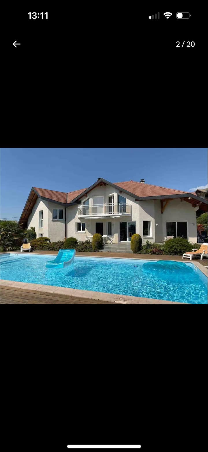 Villa Avec Vue Sur Le Lac Et Les Montagnes - Annecy-le-Vieux