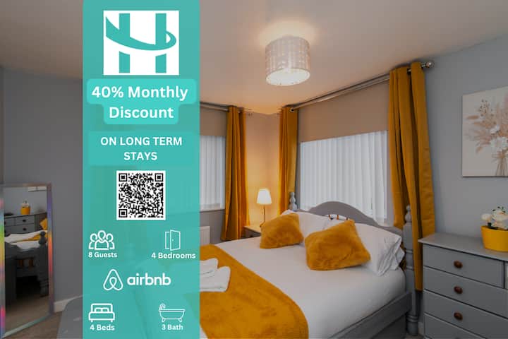 30%off Stays 7 Days+|4 Bed House|family|groups - Mansfield