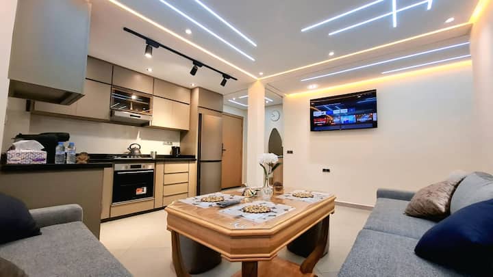 2br Stylé (Rabat 13min/airport),2min Walk Train - Salé
