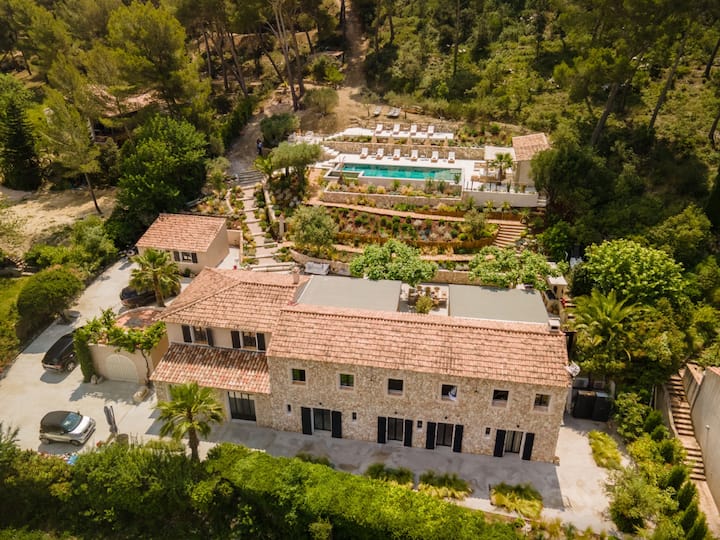 Villa Iconique & Secrète Ds Les Collines De Cassis - Cassis