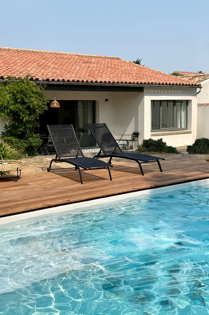 Accès Plage Maison Chaleureuse Entièrement Rénovée - Ars-en-Ré