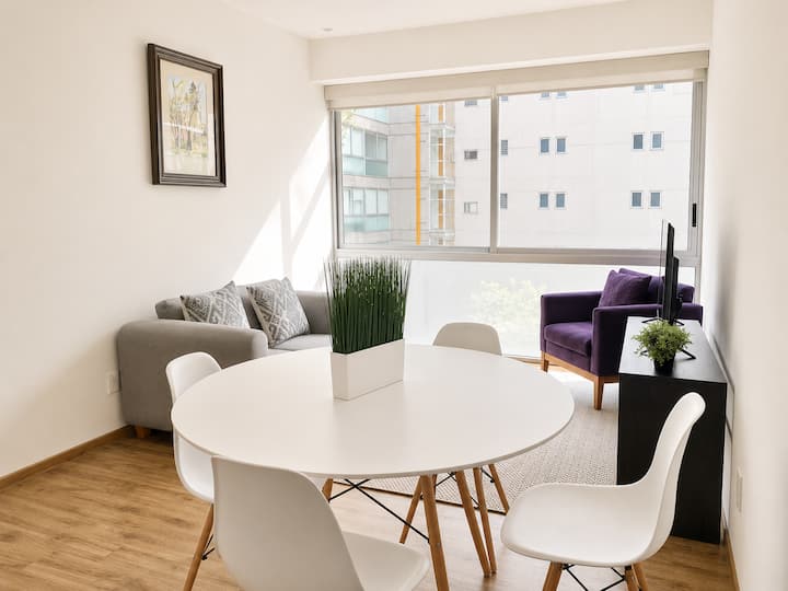 Santa Fe Apartment With Indoor Pool & Gym - Mexico City