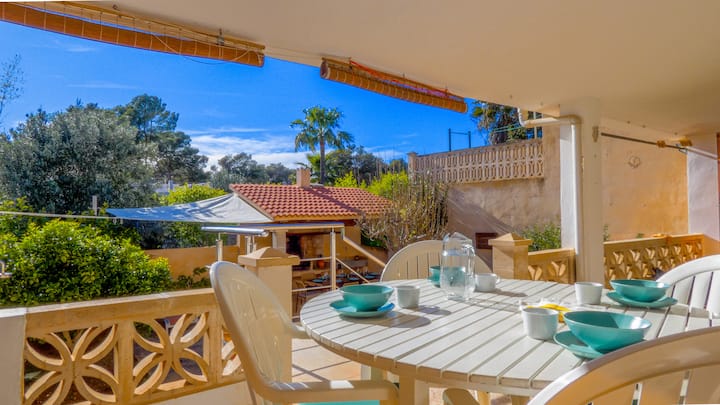 Casa Familiar Con Bbq Y Jardín A Minutos Del Mar - Cala Pi