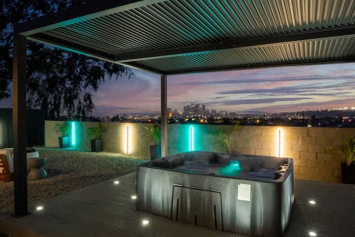 La Panoramic Skyline View W/ Jacuzzi 3br/2ba - Elysian Park - Los Angeles