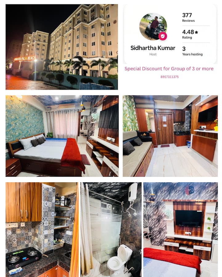 1bhk Couple/family At Puri | 800 M Sea Beach - Puri