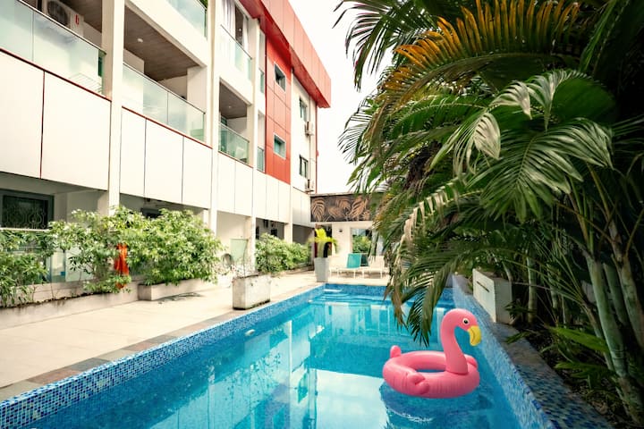 Bright 3-bedroom Apartment With Pool - Abidjan