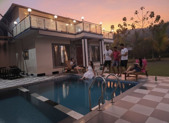 Govardhan Green Farm 4bhk With Private Pool - 瓦達