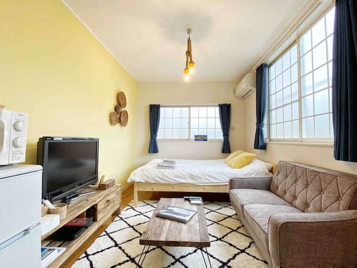 湘南二人暮らし体験｜無料自転車2台  恋人と海辺で幸せに暮らす宿 インテリアとアメニティが評判102 - Fujisawa