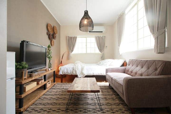 湘南二人暮らし体験｜無料自転車2台  恋人と海辺で幸せに暮らす宿 インテリアとアメニティが評判103 - Fujisawa