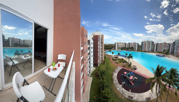 Departamento En Cancún Dreams Lagoons - Cancún