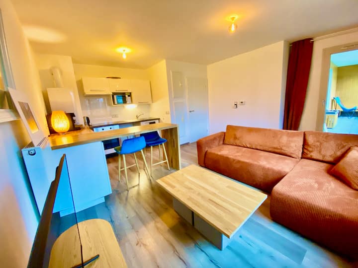 T2 Lumineux Proche Chr Balcon Vue éTang, Parking - Lambersart