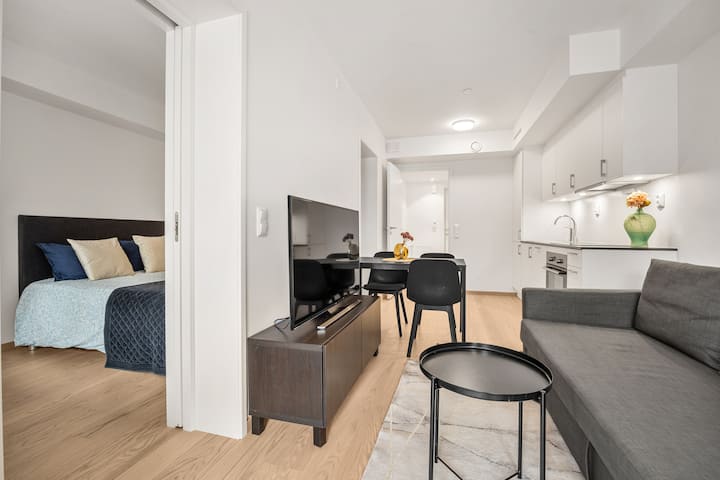 New Flat 10 Mins To Airport & Close To Shopping - Aéroport d'Oslo-Gardermoen (OSL)