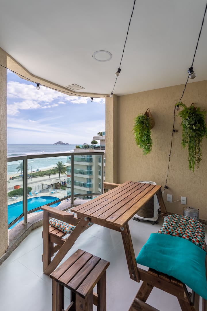 Blue Ocean Flat - Beach Access & Resort Amenities - Recreio dos Bandeirantes
