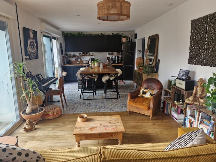 “65 M² Avec Jardin à Anglet. Ma Maison Bohême. - Bidart