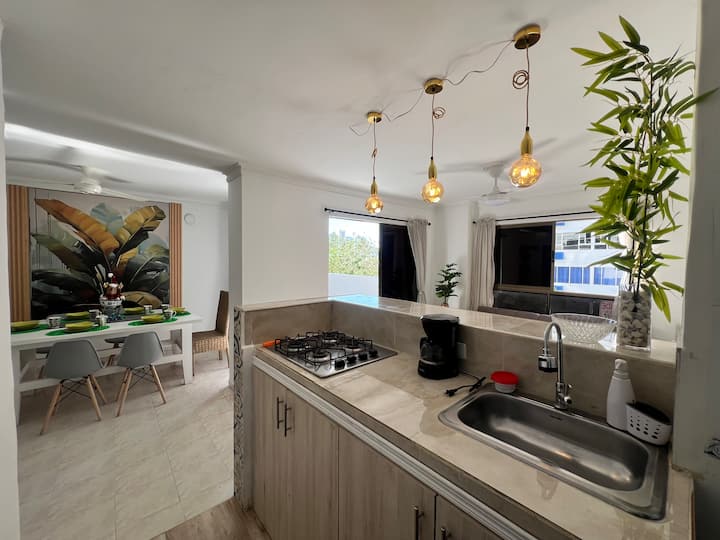 Cerca Al Mar Con Amplia Terraza Privada - Santa Marta