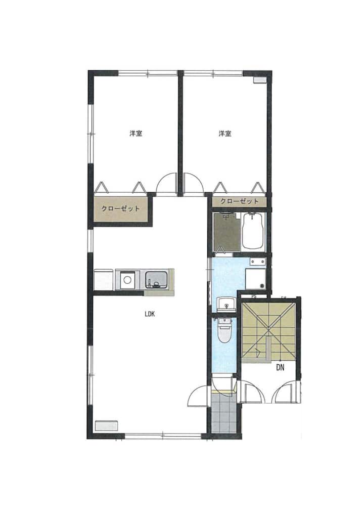 Sapporo 2br (3f) | 538 Sqft | 4 Pax | Wifi & Ac - Sapporo